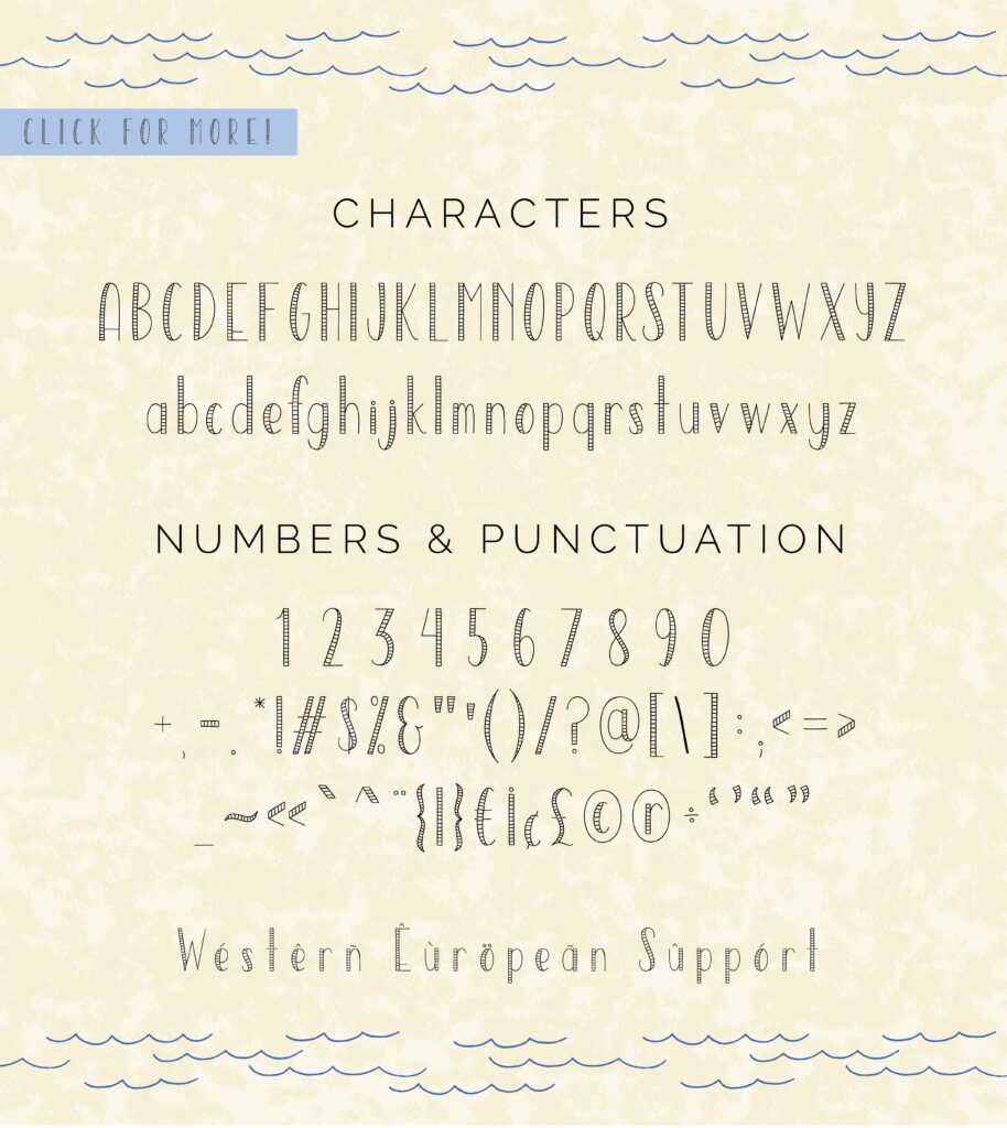 Sailor Stripes Font + Illustrations – MasterBundles