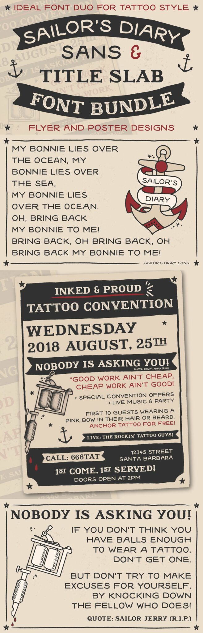 Sailors Diary Font Bundle – MasterBundles