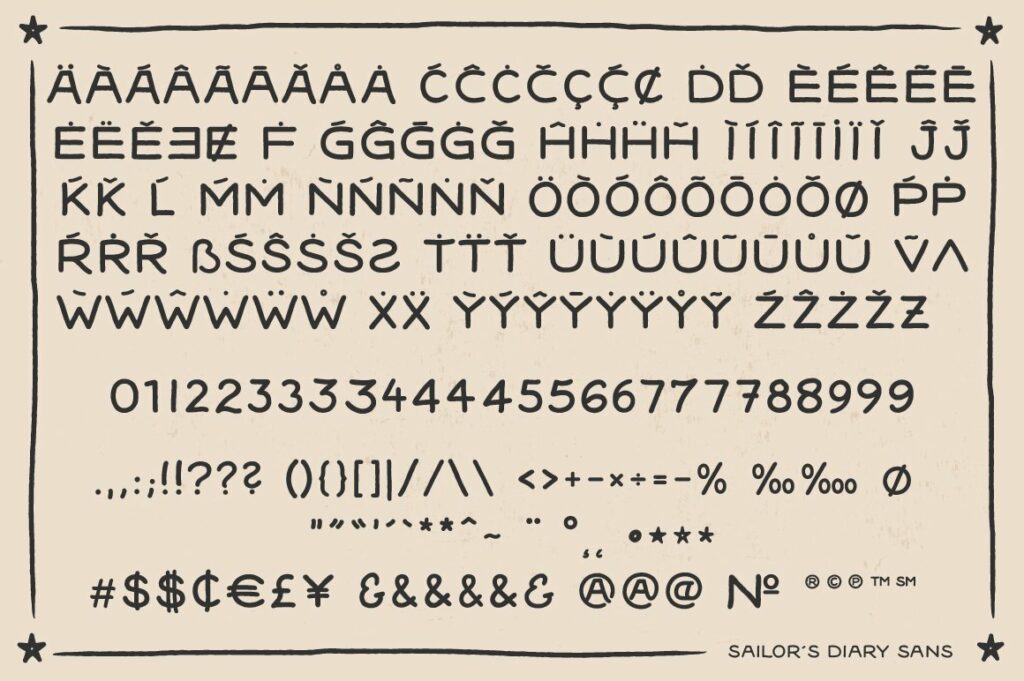 Sailors Diary Font Bundle – MasterBundles