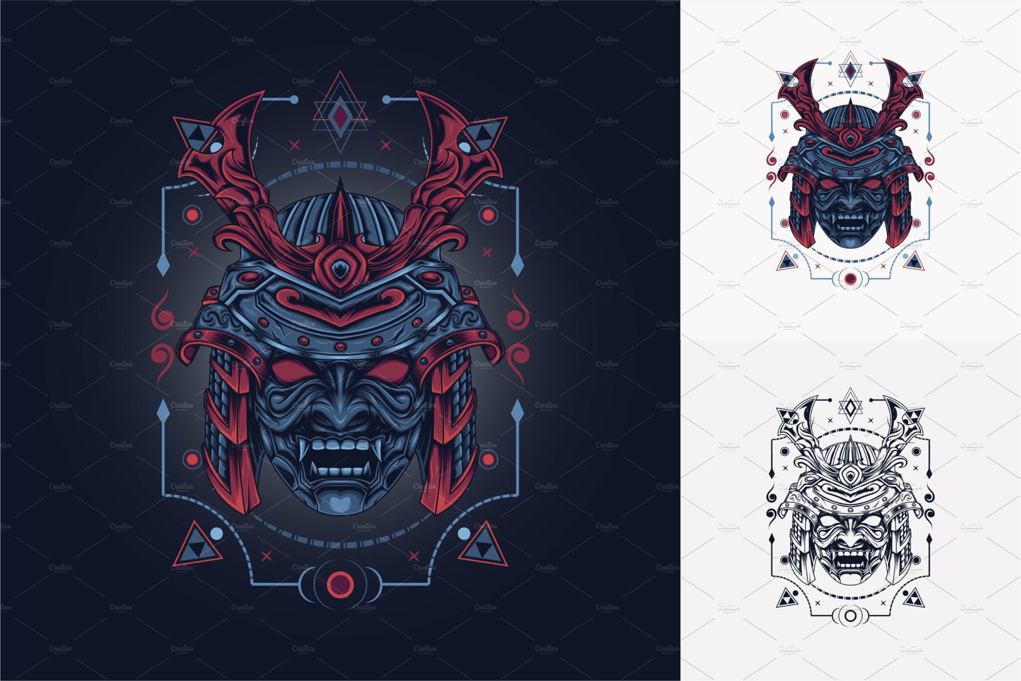 Samurai head – MasterBundles