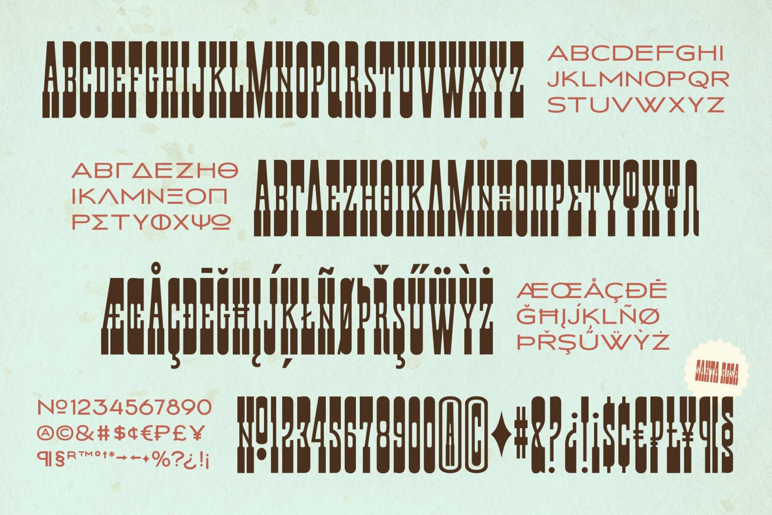 Santa Rosa Vintage Font Duo – MasterBundles