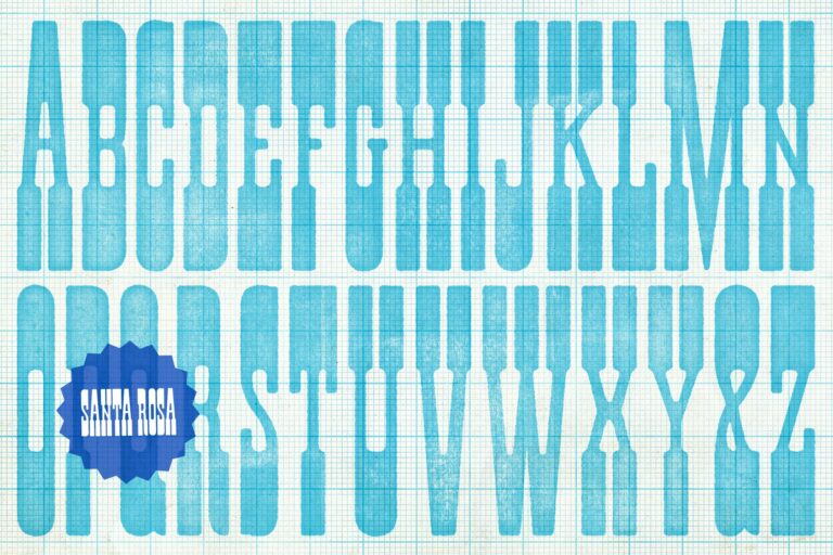 Santa Rosa Vintage Font Duo – MasterBundles