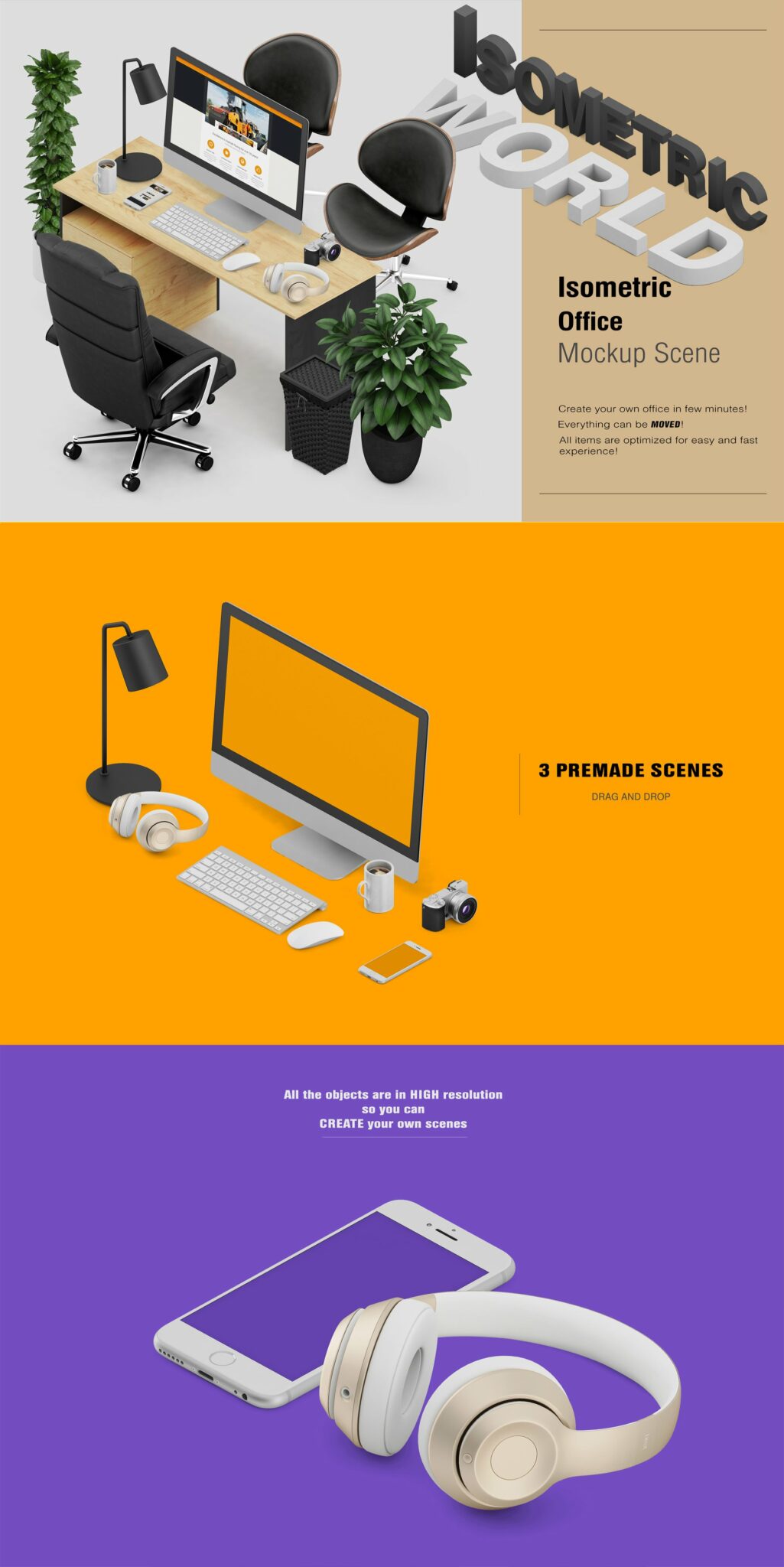 Isometric Scene Creator Mockup – MasterBundles
