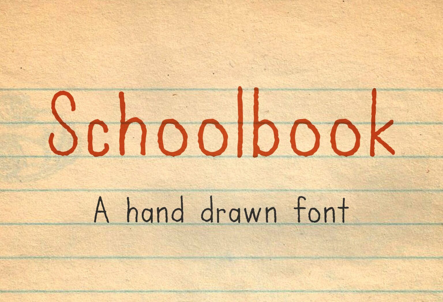 Schoolbook — A hand drawn font – MasterBundles