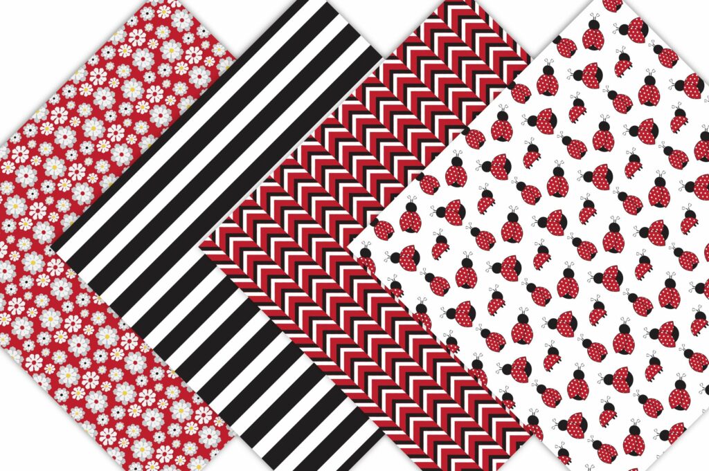 Ladybug Digital Paper Pack – MasterBundles