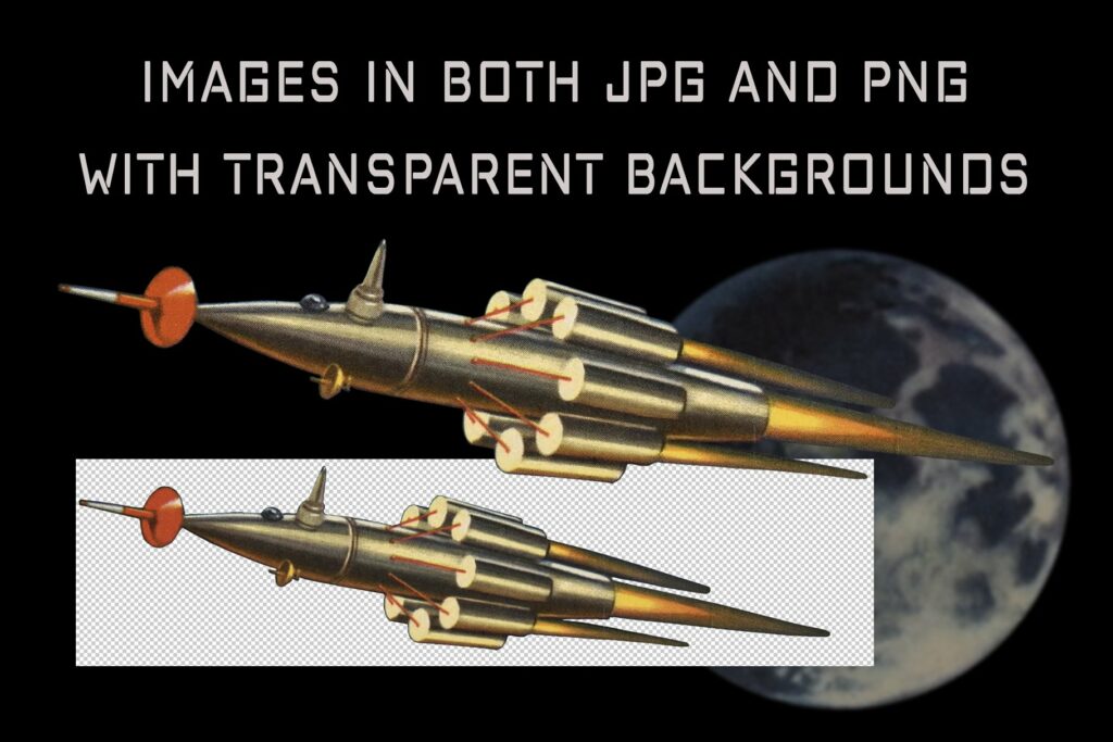 Retro Space Age Illustrations – MasterBundles