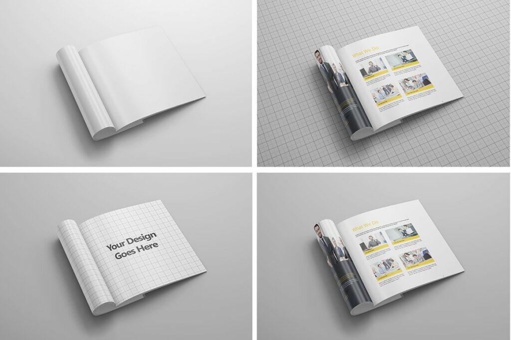 Brochure Mock-up / Square – MasterBundles