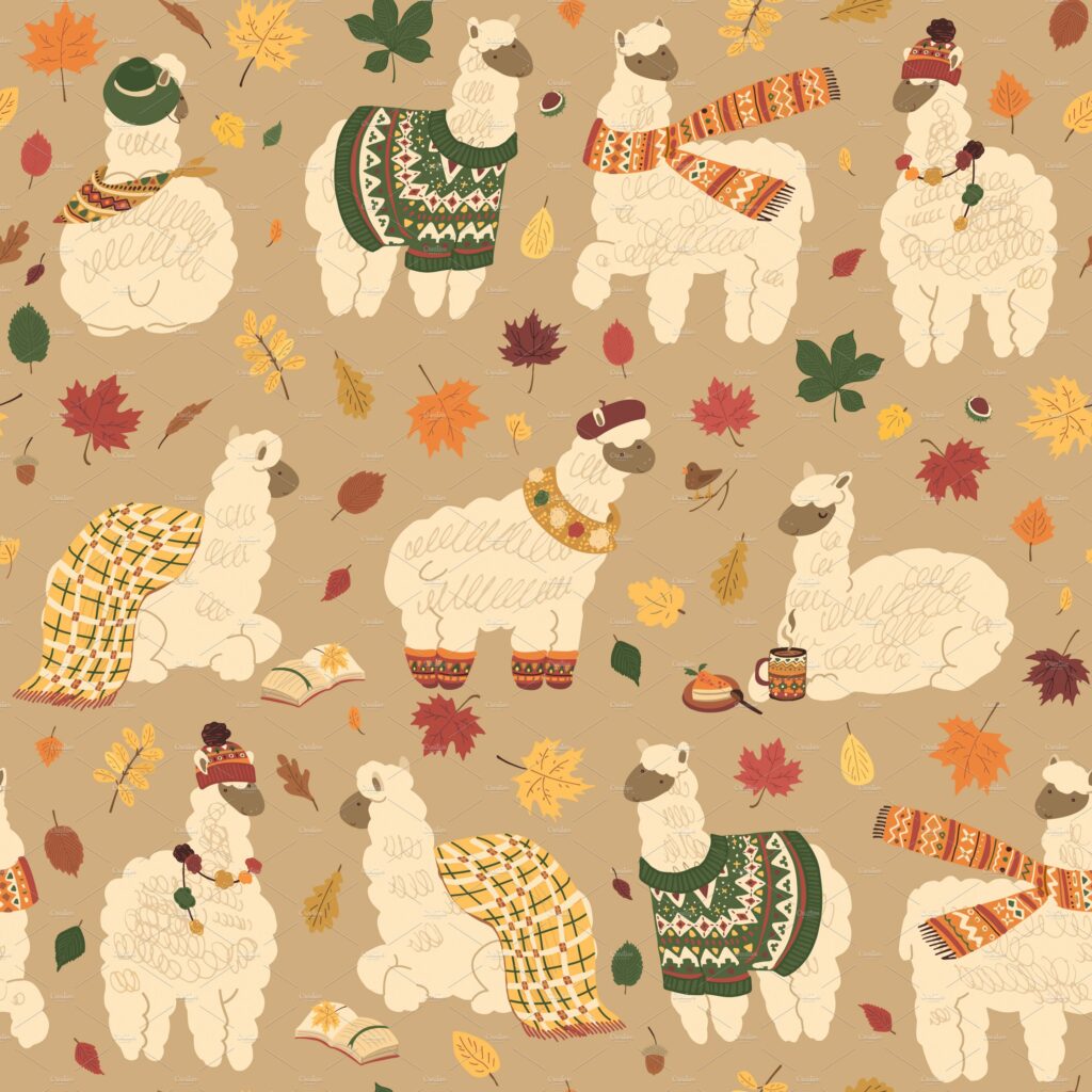 Autumn Llama – MasterBundles