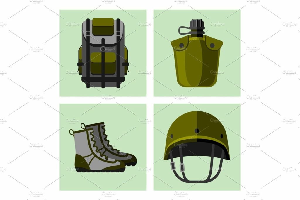 Military weapon guns armor forces cards design american fighter ...