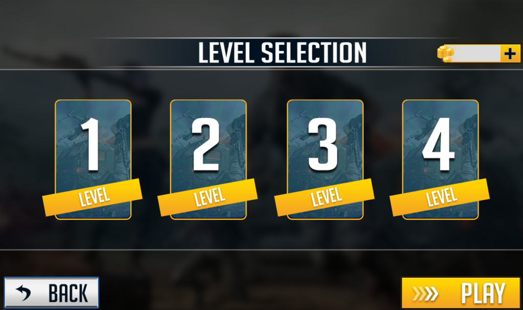 Army Commando Fight game UI Editable Template - MasterBundles