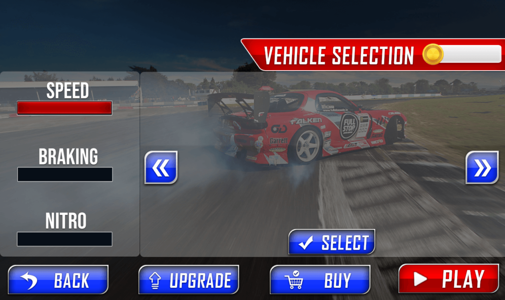 Racing Game UI Buttons Template | Game UI Bundle - MasterBundles
