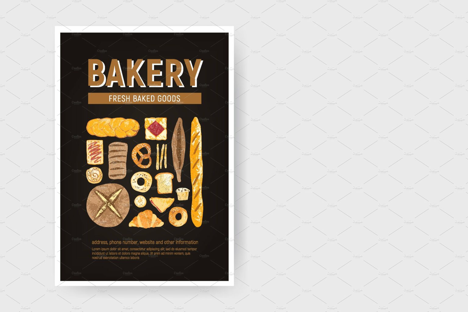 Bakery bundle and seamless pattern – MasterBundles