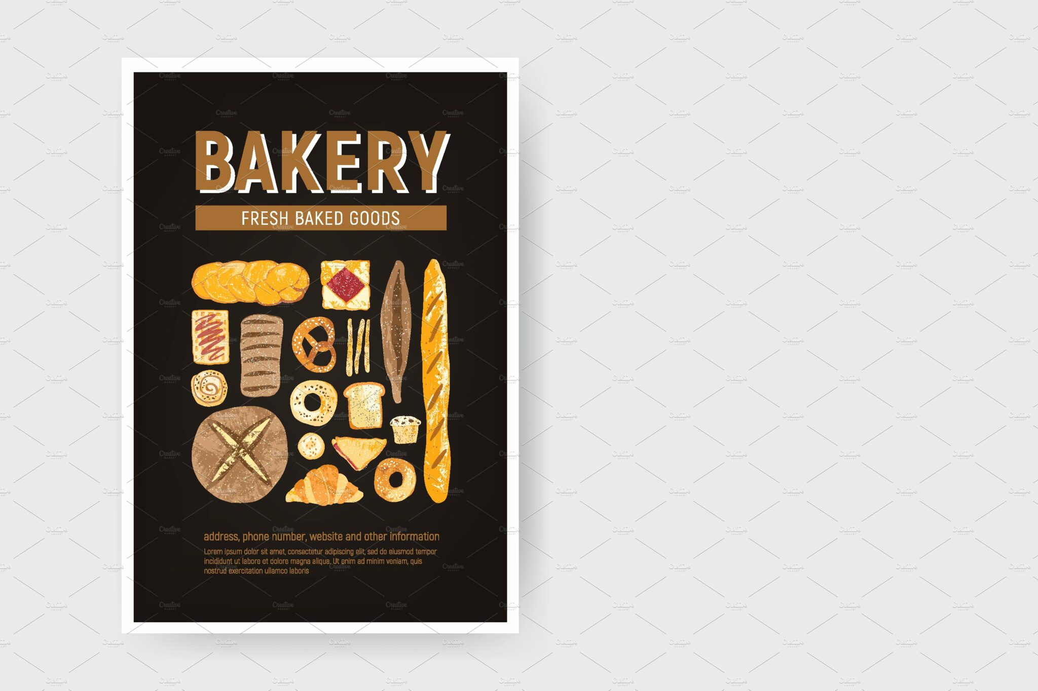 Bakery bundle and seamless pattern – MasterBundles