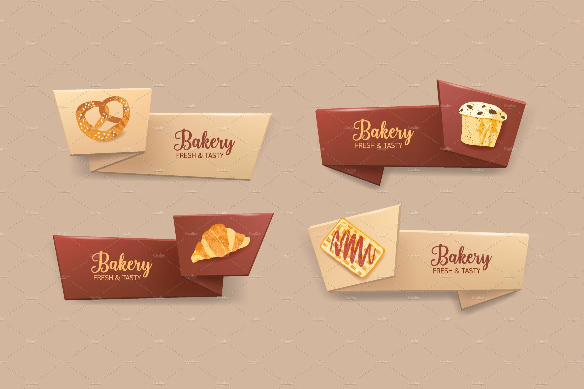 Bakery bundle and seamless pattern – MasterBundles