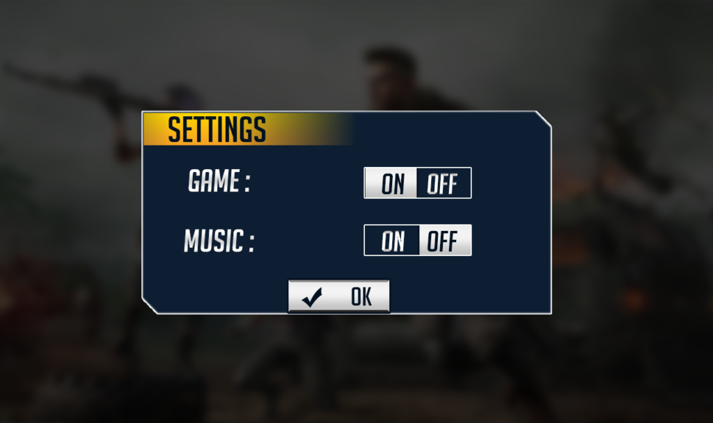Army Commando Fight game UI Editable Template - MasterBundles