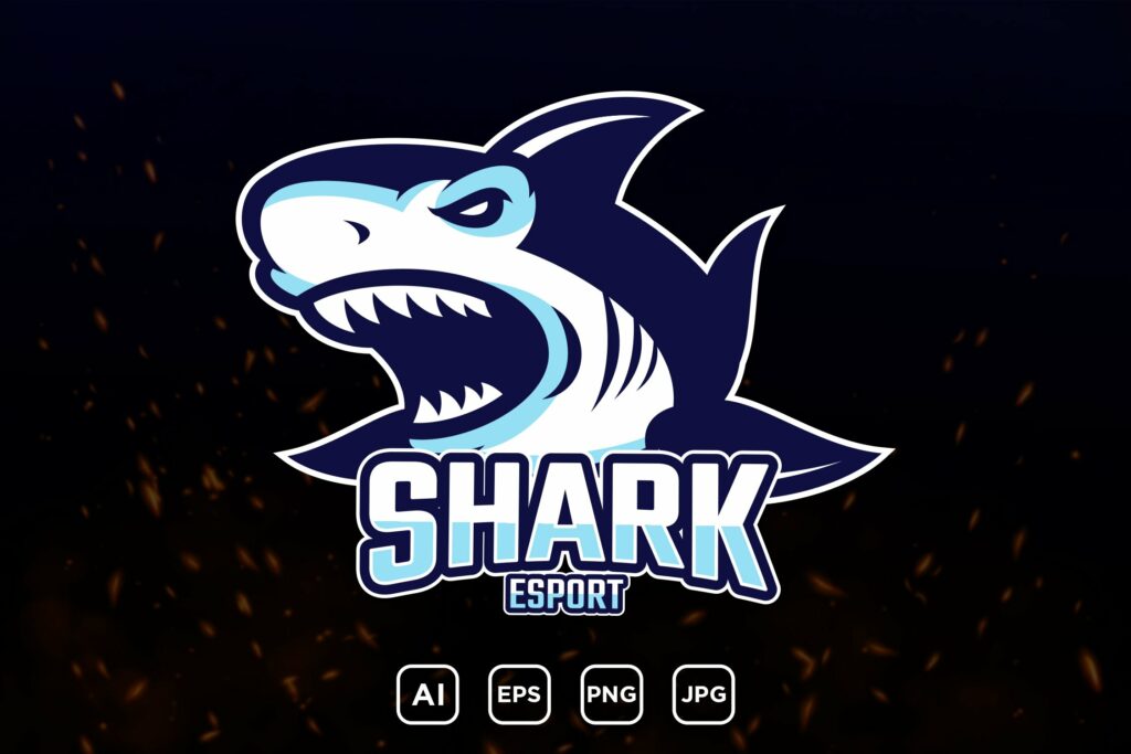 Shark - mascot logo for a team – MasterBundles