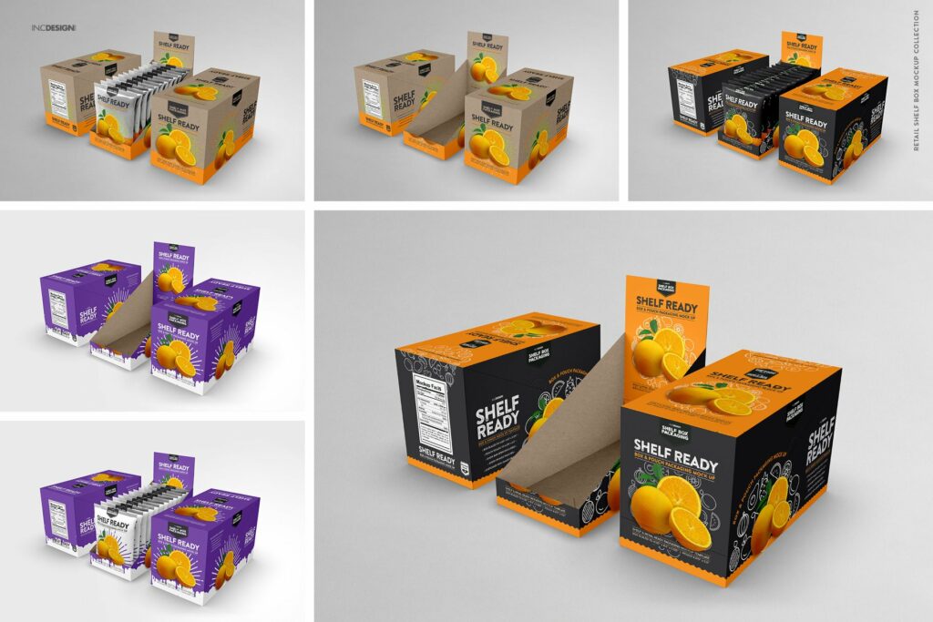 Retail Shelf Box 21 Packaging Mockup – MasterBundles