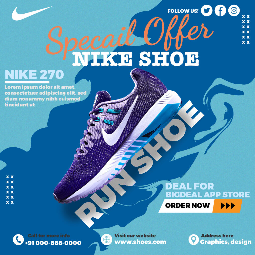 Social media, Shoes Poster - MasterBundles