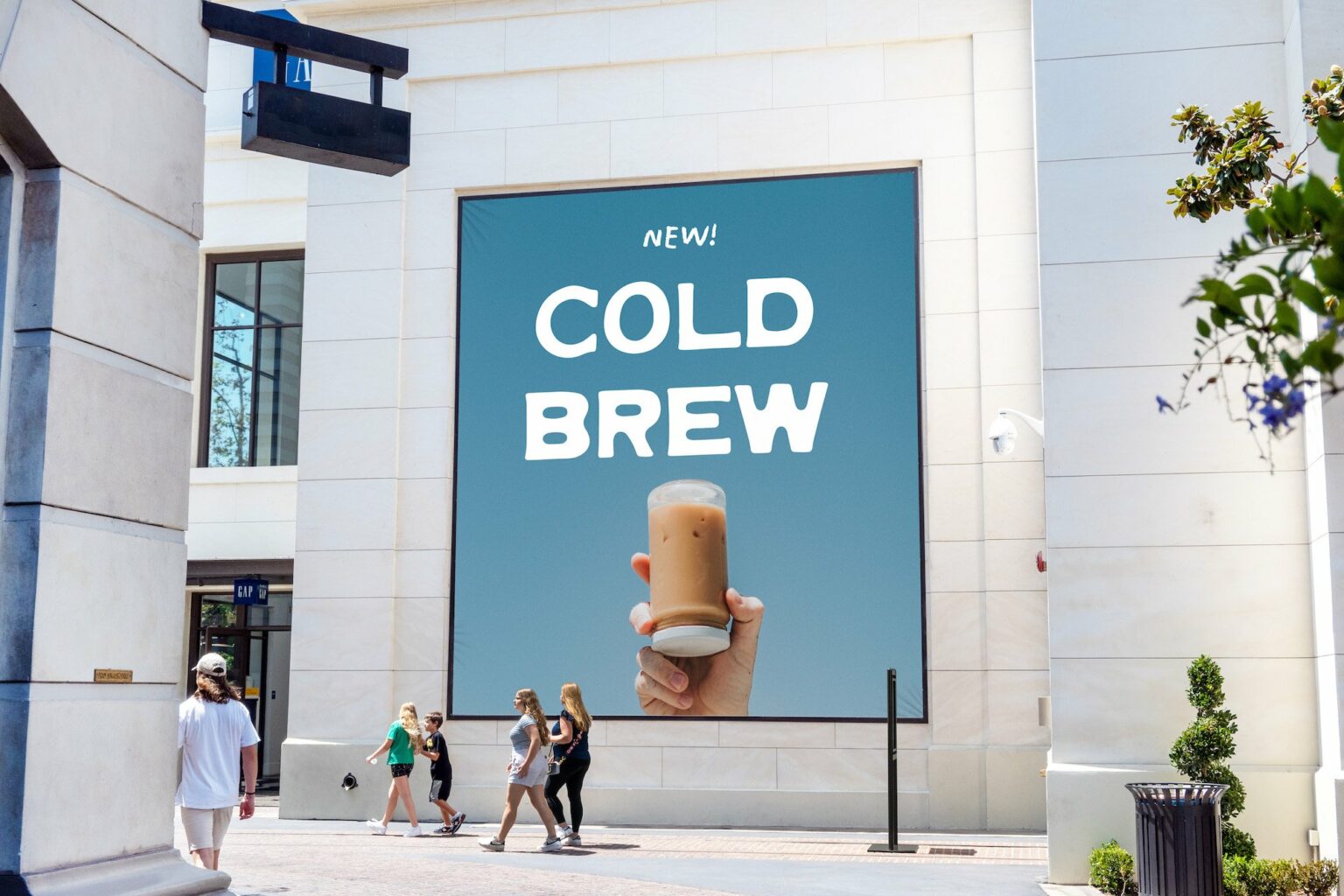 Shopping Center Sign Mockup PSD – MasterBundles