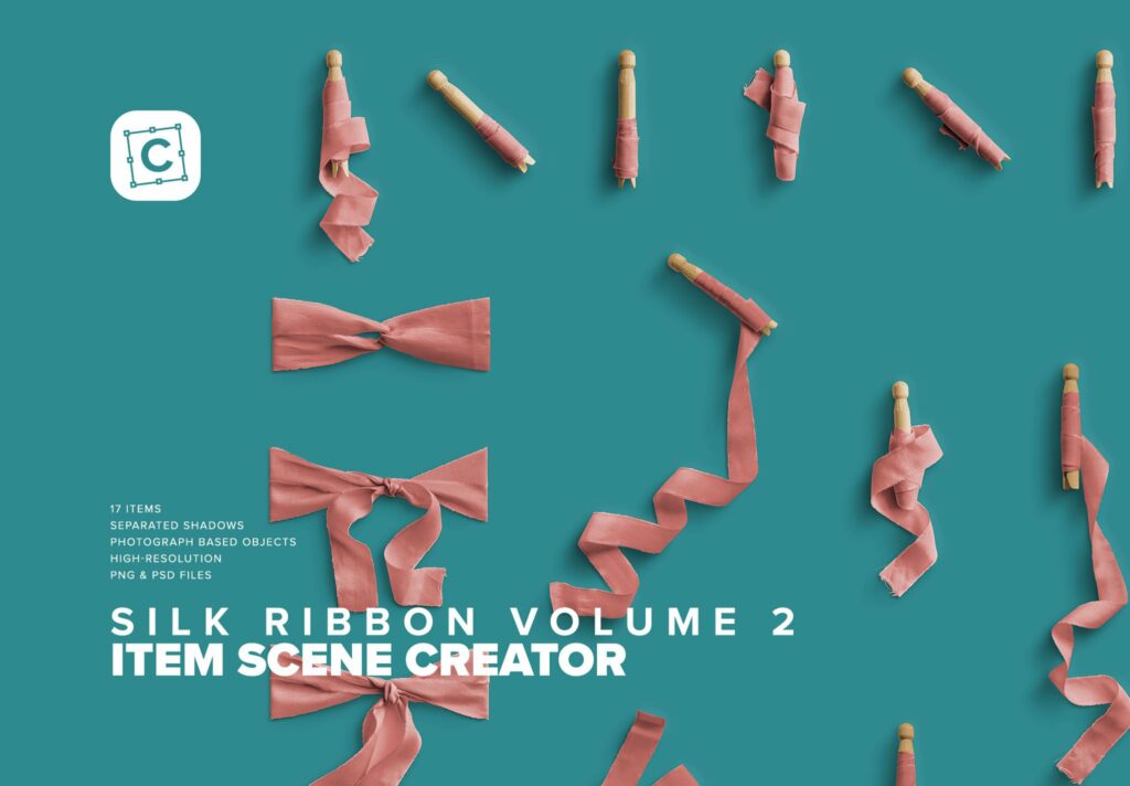 Silk Ribbons Scene Creator vol.2 – MasterBundles