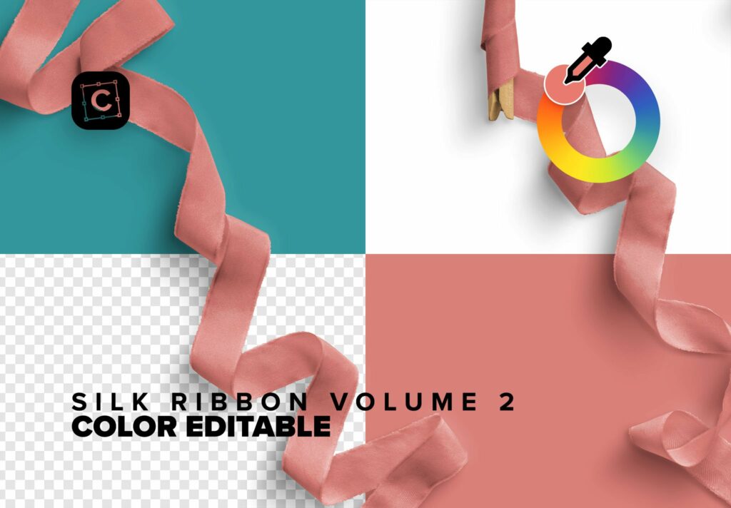 Silk Ribbons Scene Creator vol.2 – MasterBundles