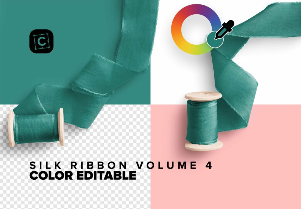 Silk Ribbons Scene Creator vol.4 – MasterBundles