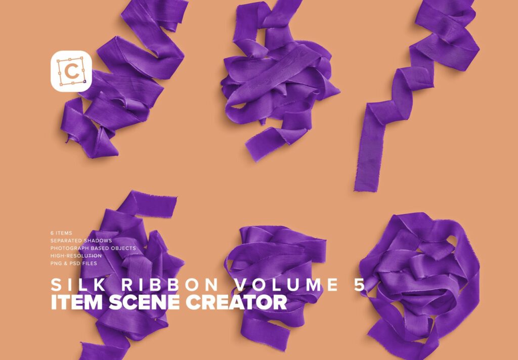 Silk Ribbons Scene Creator vol.5 – MasterBundles