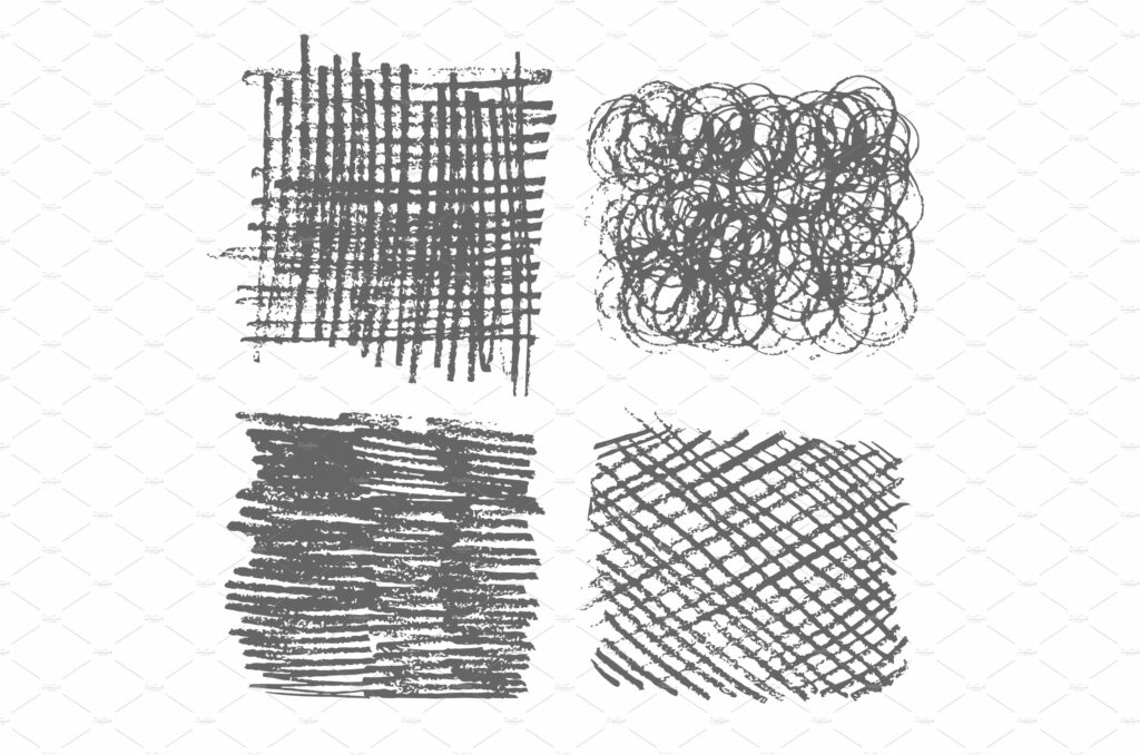 Sketch hatching pen. Pencil hatching – MasterBundles