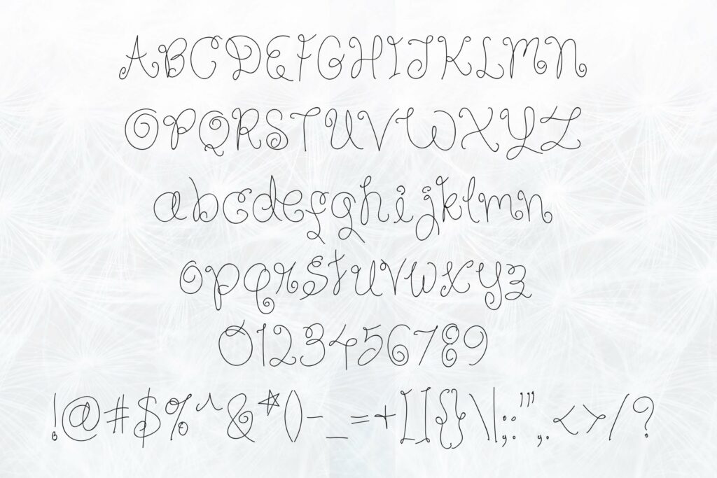 Sky Flower - Handwritten Font – MasterBundles