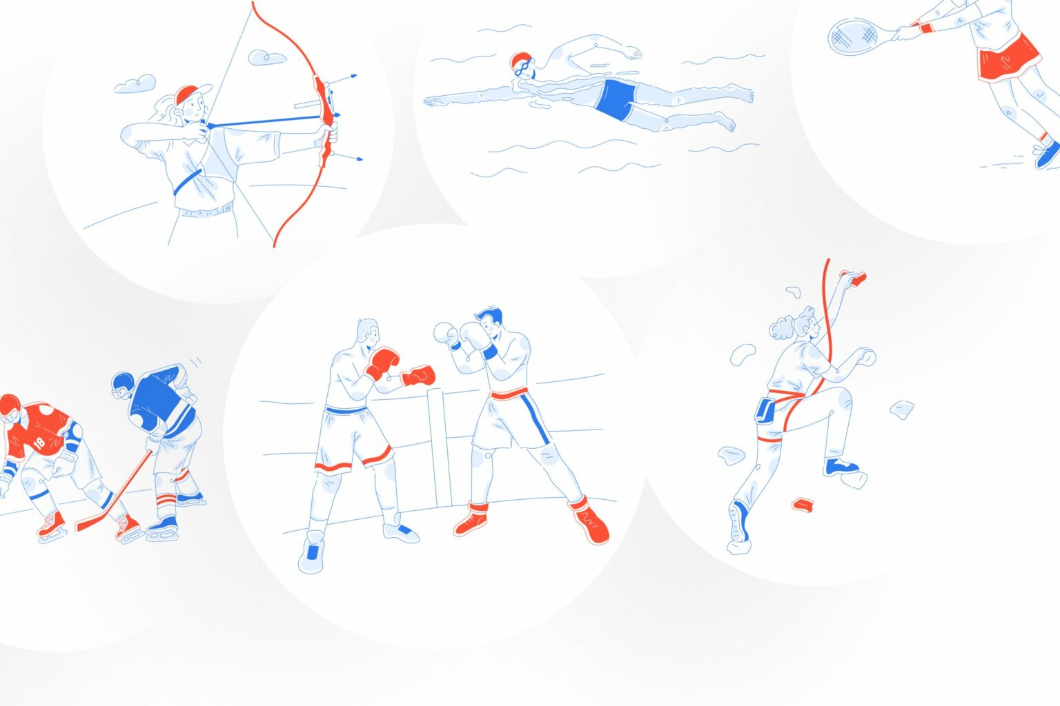 Sports & Athletics Illustrations Set – MasterBundles