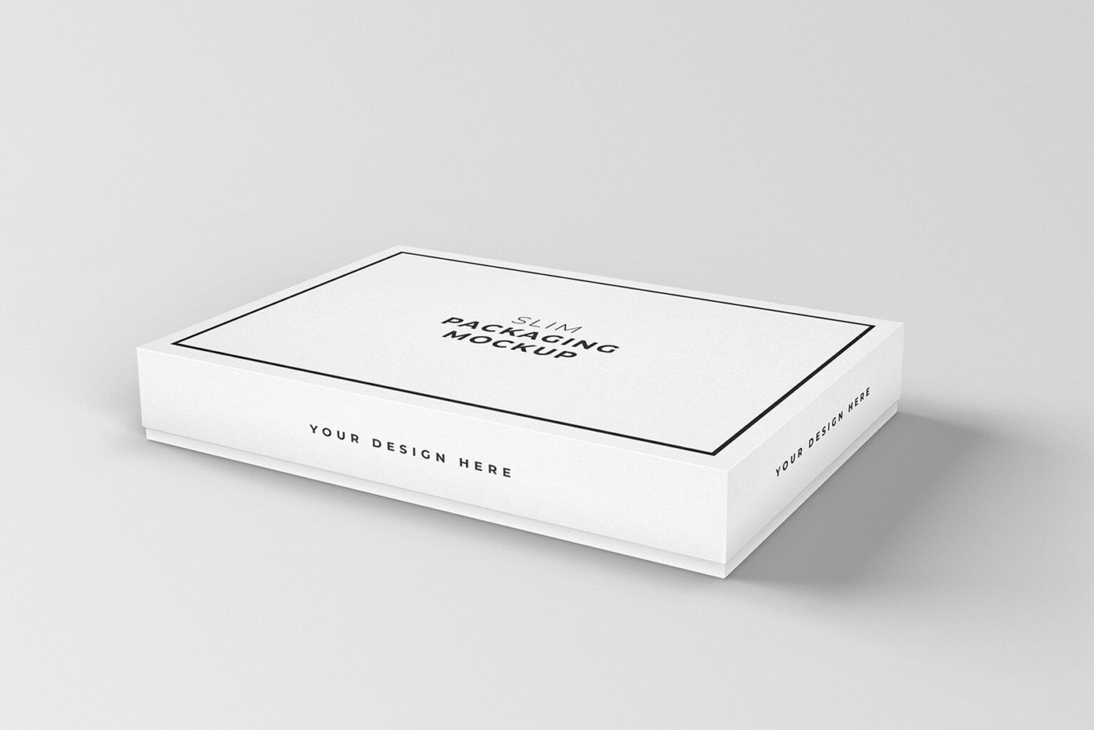Slim Cardboard Packaging Mockup – MasterBundles