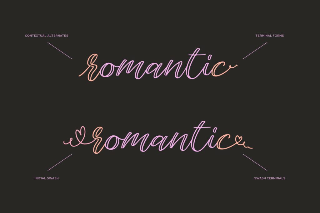 Smoochie | An Inline Script Font – MasterBundles