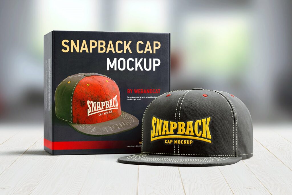 Snapback Cap 3d Mockup – MasterBundles