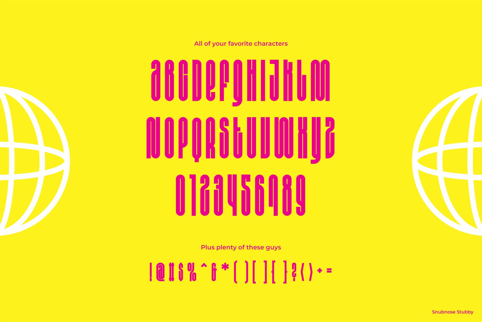 Snubnose! Display Typeface – MasterBundles