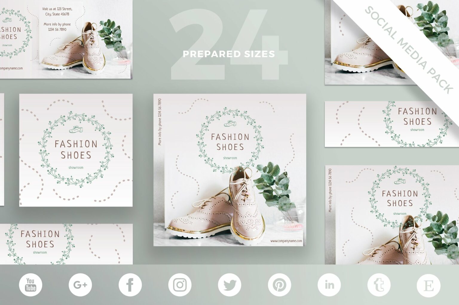 Social Media Pack | Fashion Shoes – MasterBundles