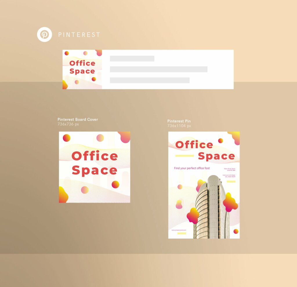 Social Media Pack | Office Space – MasterBundles