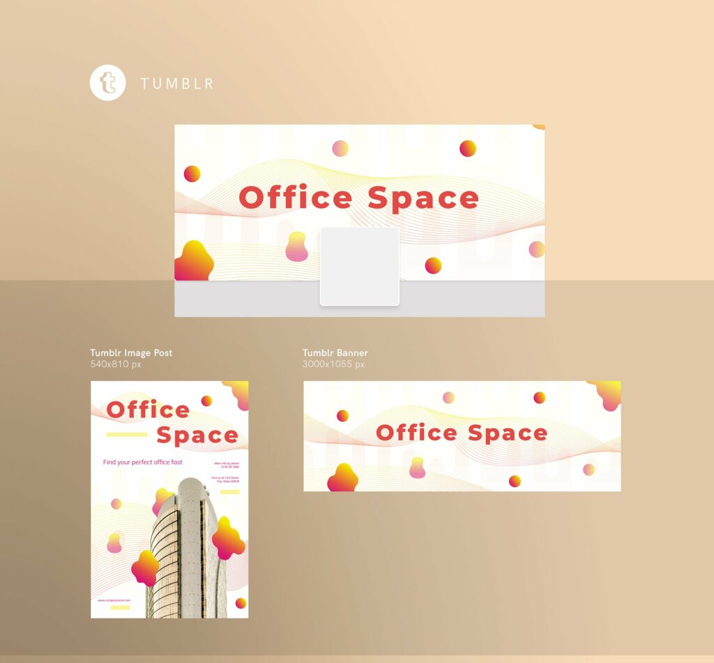 Social Media Pack | Office Space – MasterBundles