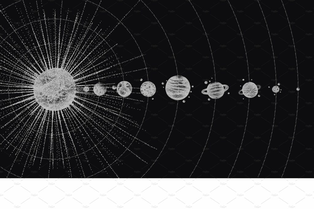 Solar system planets set – MasterBundles