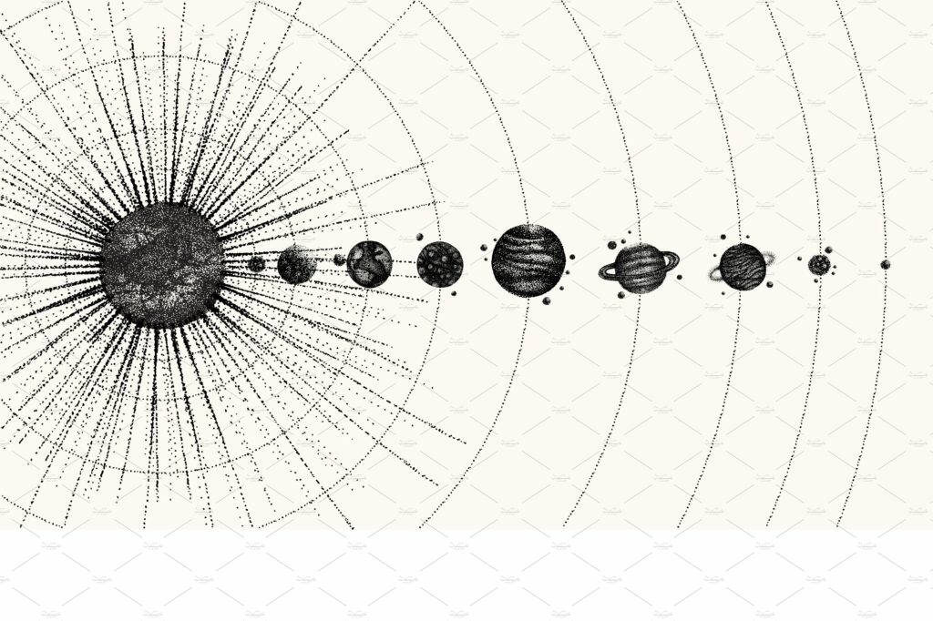 Solar system planets set – MasterBundles