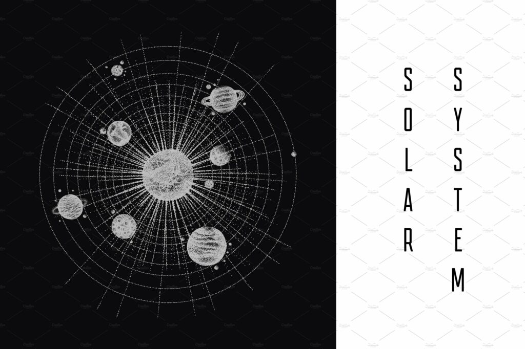 Solar system planets set – MasterBundles