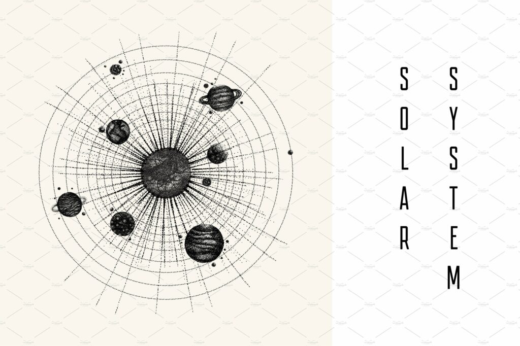 Solar system planets set – MasterBundles