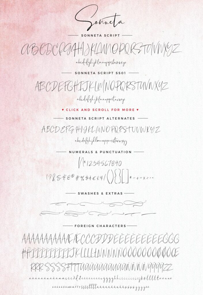 Sonneta Script – MasterBundles