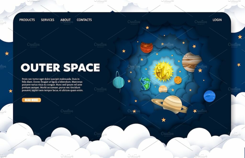 Solar system education poster set – MasterBundles