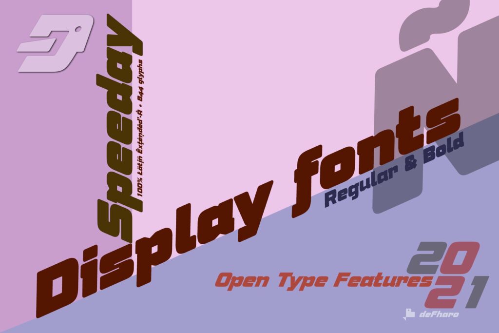 Speeday -2 Display Fonts- – MasterBundles