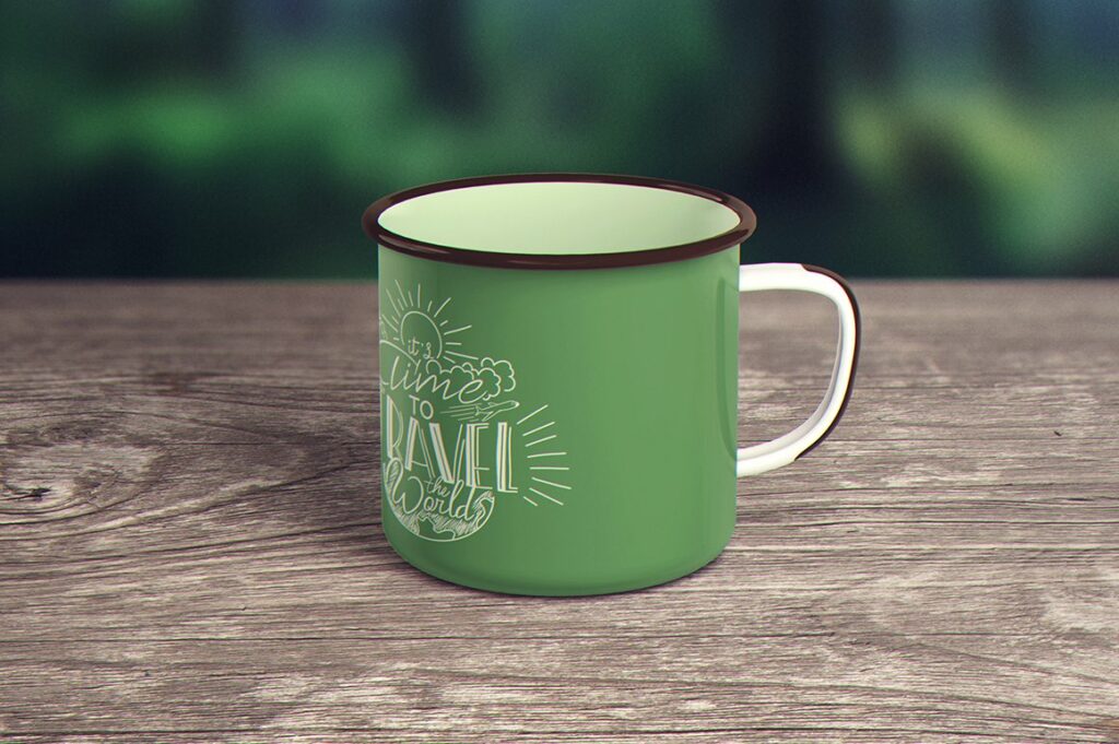 Enamel Mug / Tin Cup MockUp – MasterBundles