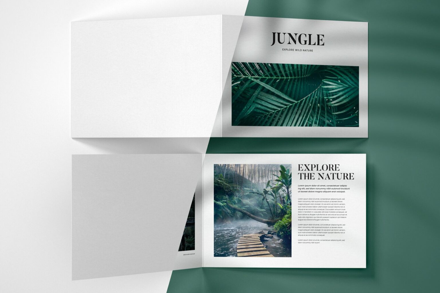 Horizontal Bifold Brochure Mockup – MasterBundles