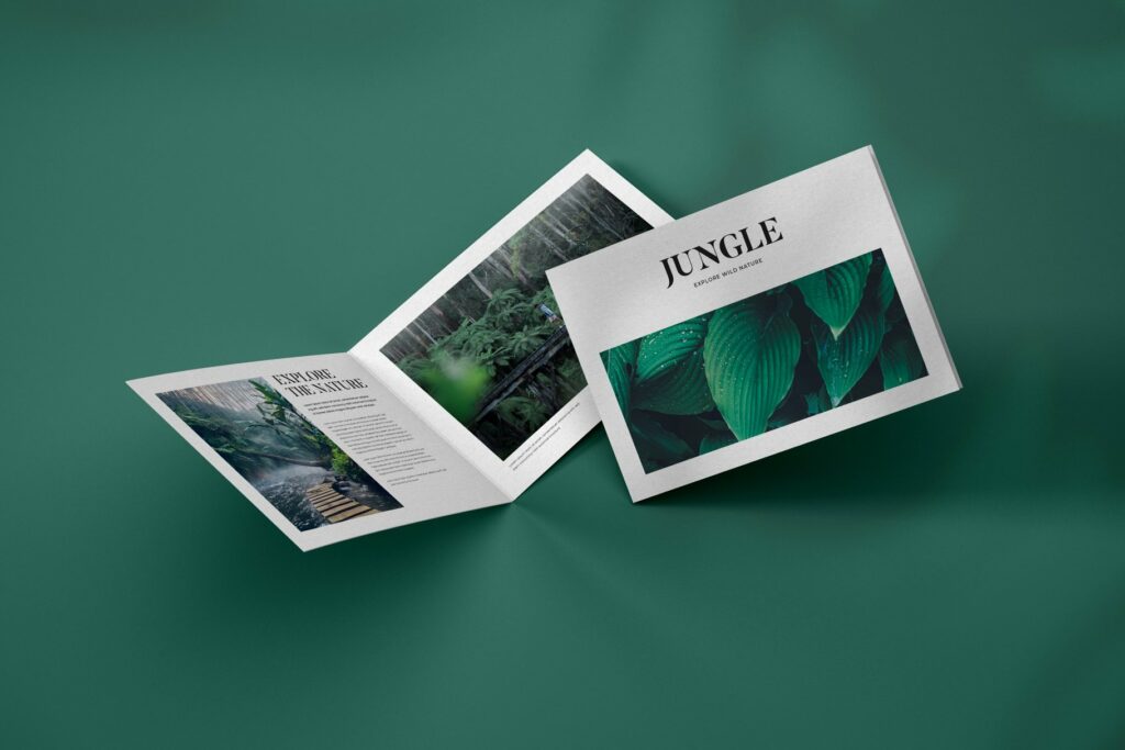 Horizontal Bifold Brochure Mockup – MasterBundles