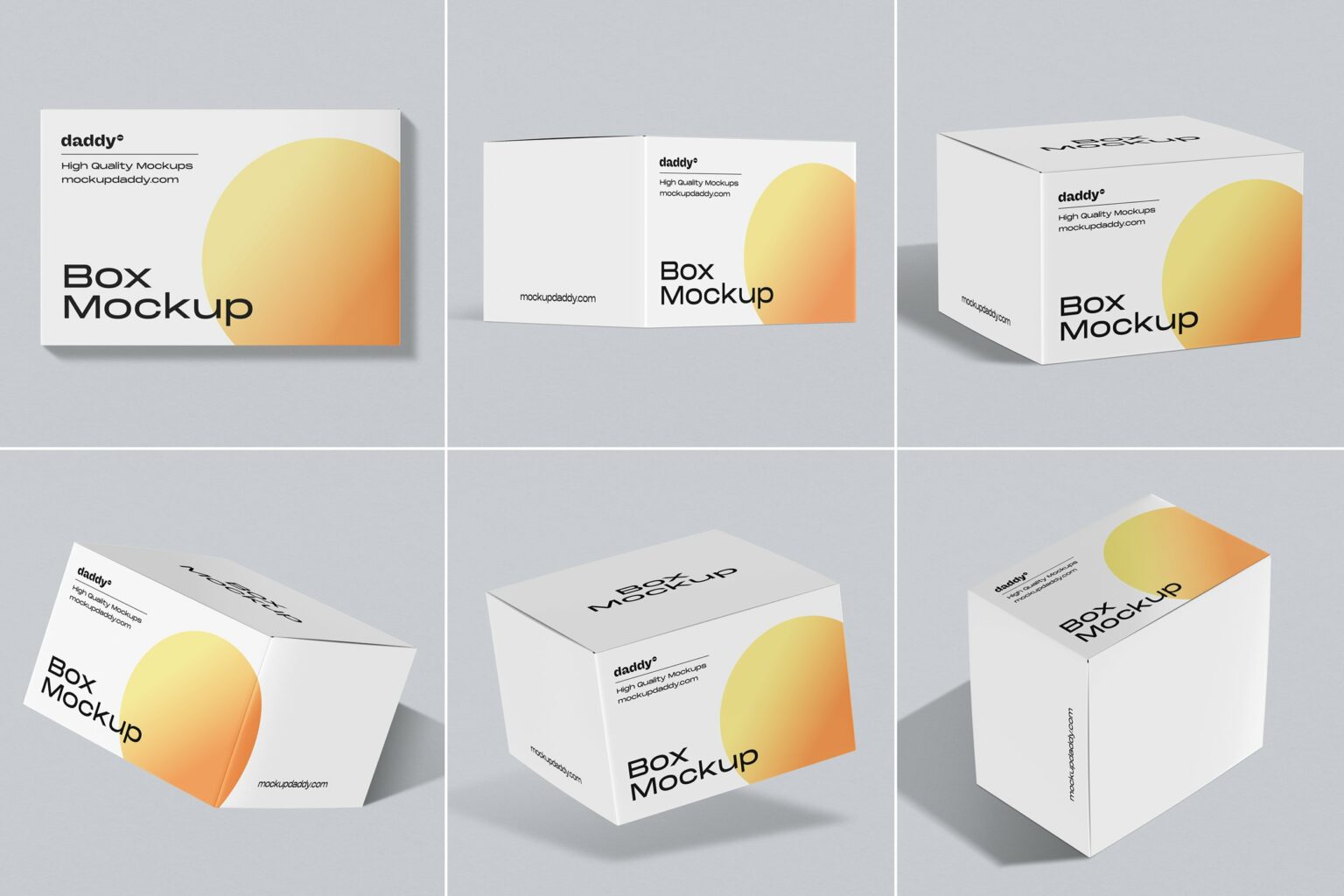 Square Box Mockup – MasterBundles