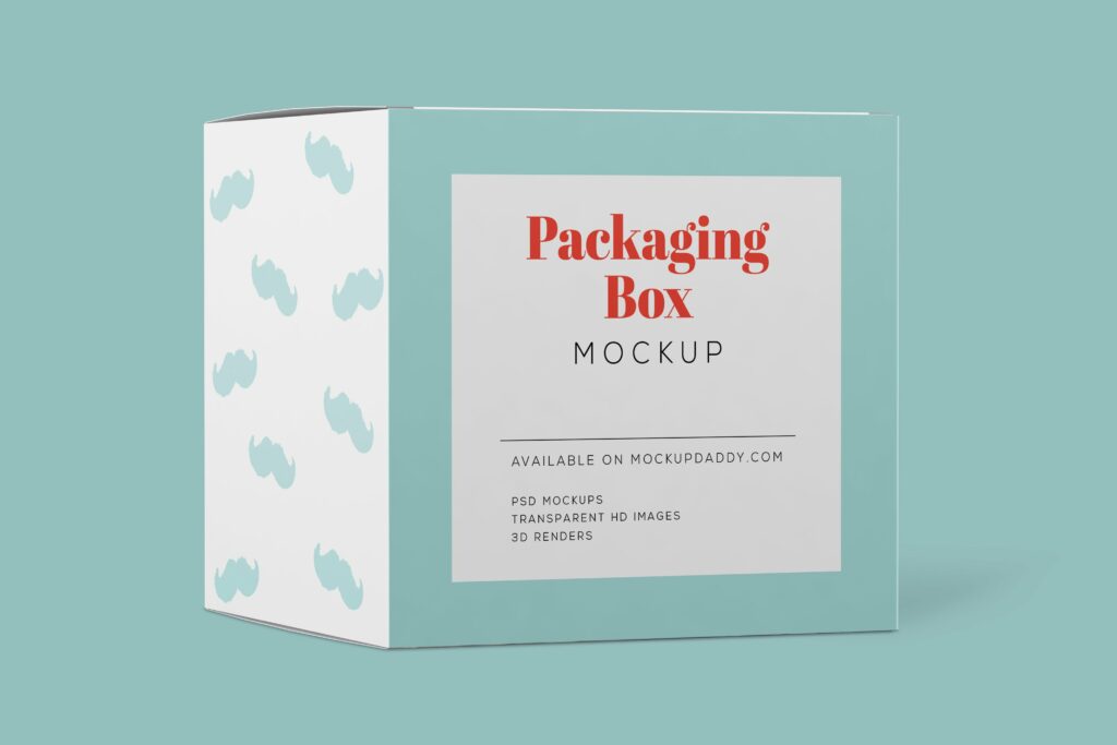 Square Box Mockup – MasterBundles