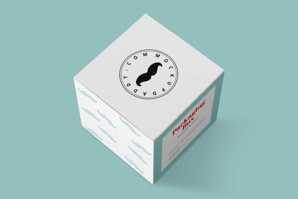 Square Box Mockup – MasterBundles